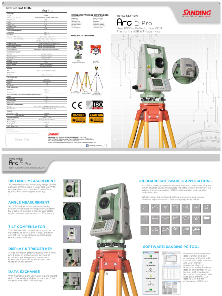 Sanding Arc 5 Pro | PDF | Surveying
