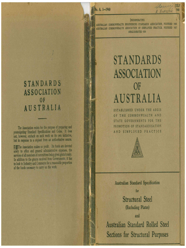 S.A.A. Structural Steel Sections Properties | PDF