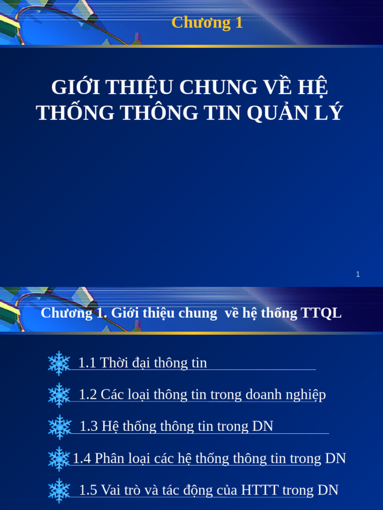 HTTTQL Chuong 1 Gioi Thieu Chung Ve He Thong Thong Tin Quan Ly | PDF