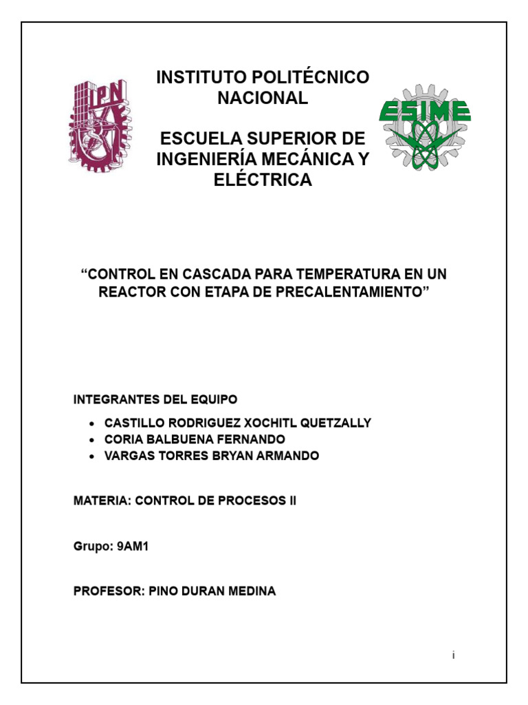 Practica Control Cascada - Control de Procesos | PDF | Sistema de ...