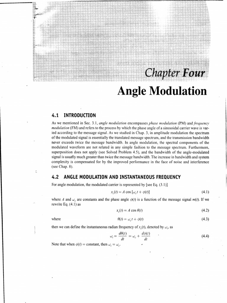 Ch04 Angle Modulation Pdf Frequency Modulation Detector Radio