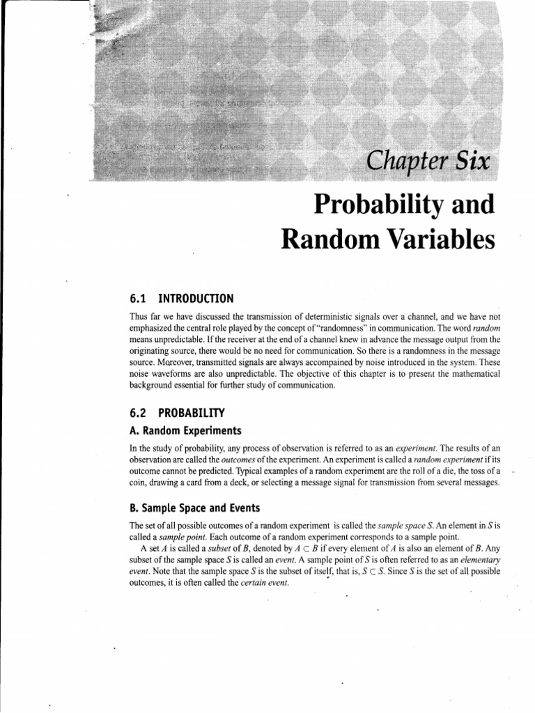 Ch06 - Probality and Random Process | PDF | Randomness | Normal ...
