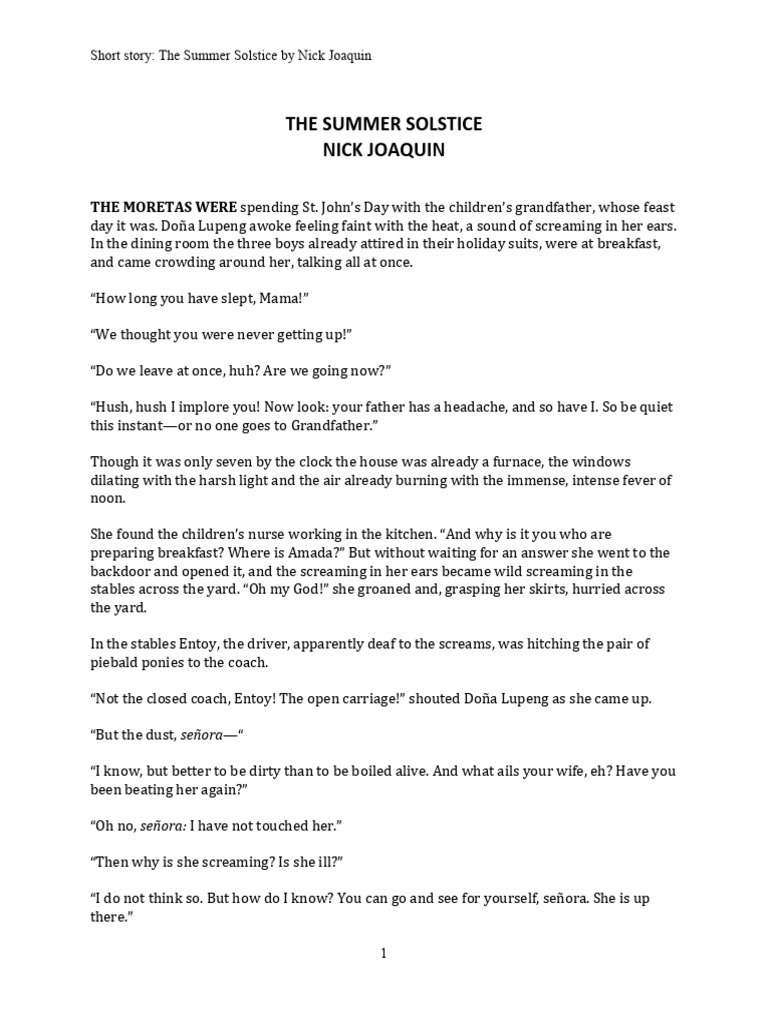 The Summer Solstice | PDF