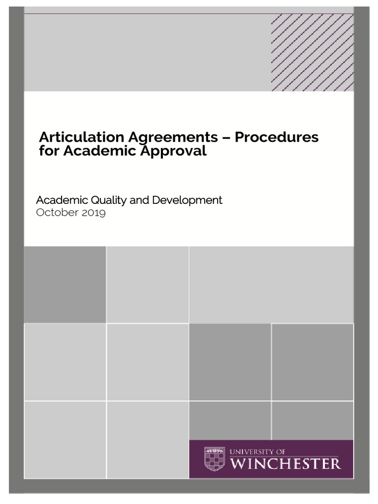 Articulation Agreements Approval Procedures | PDF | Academic Degree | University