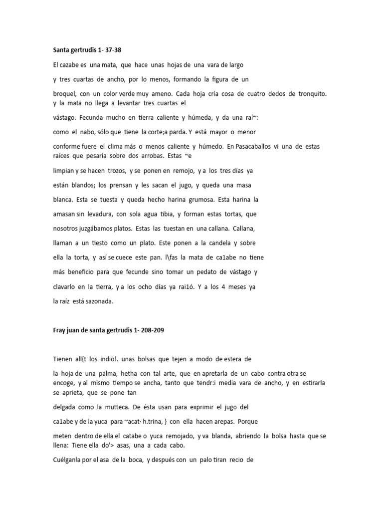 Citas Cazabe | PDF | Alimentos | Comida y bebida