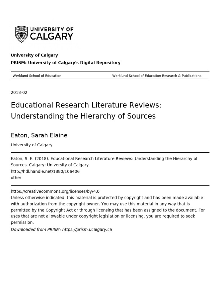 Hierarchy of Sources by Eaton | PDF | Wikipedia | Credibility