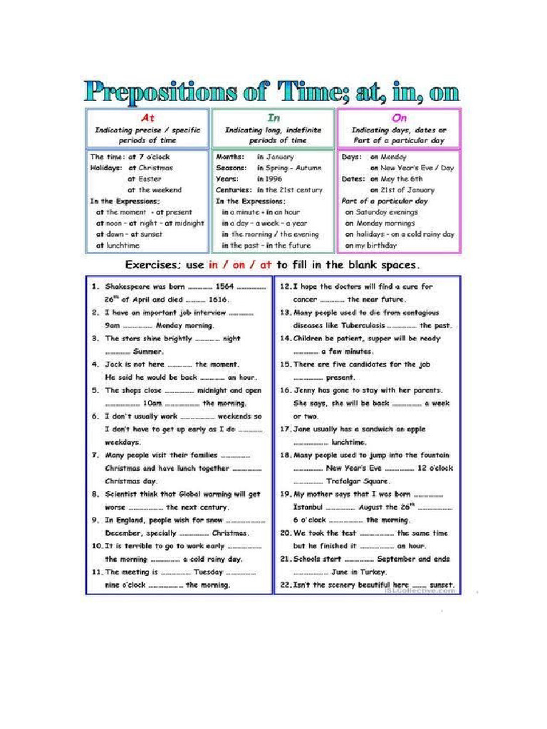 Preposition BI Tahun 5 | PDF