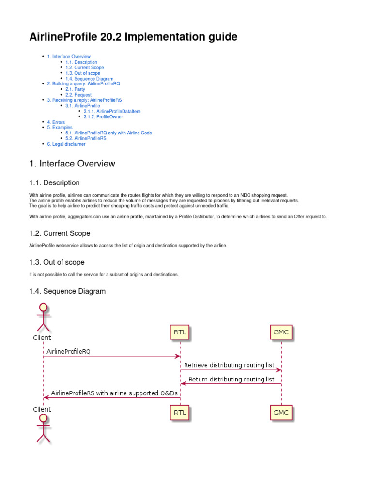 11 AirlineProfile 20.2 Implementation Guide | PDF | Xml Schema | License