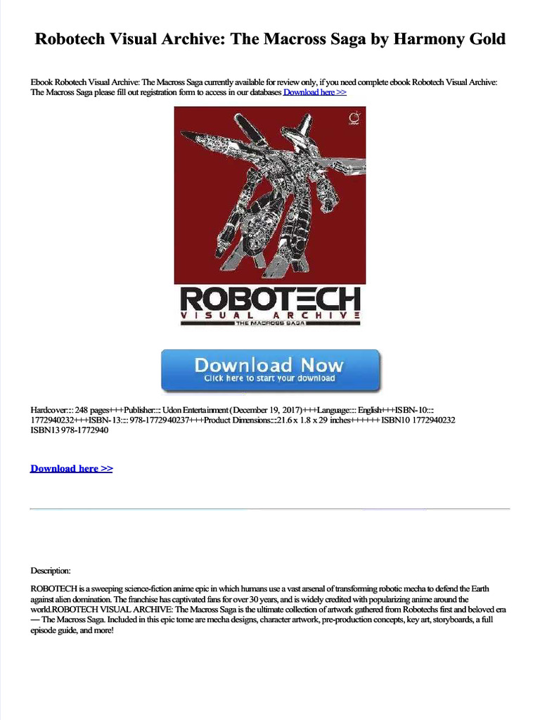 Robotech Visual Archive The Macross Saga | PDF