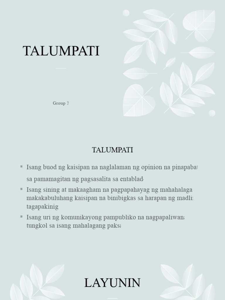 TALUMPATI | PDF