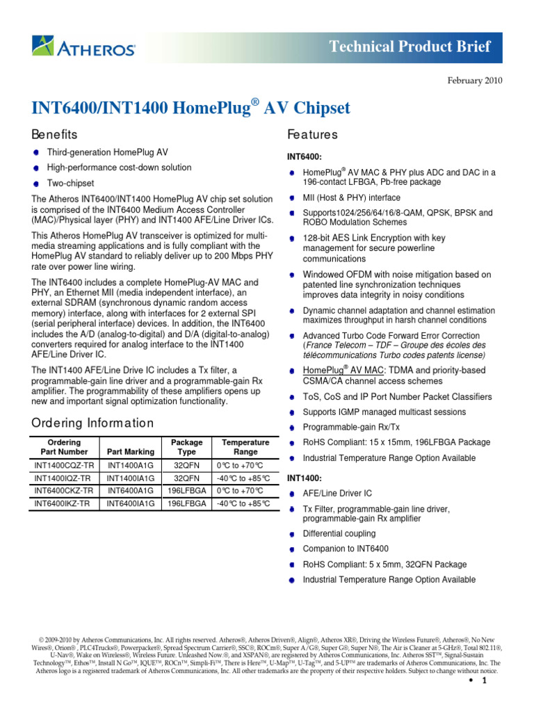 Int6400 TB | PDF | Microcontroller | Channel Access Method