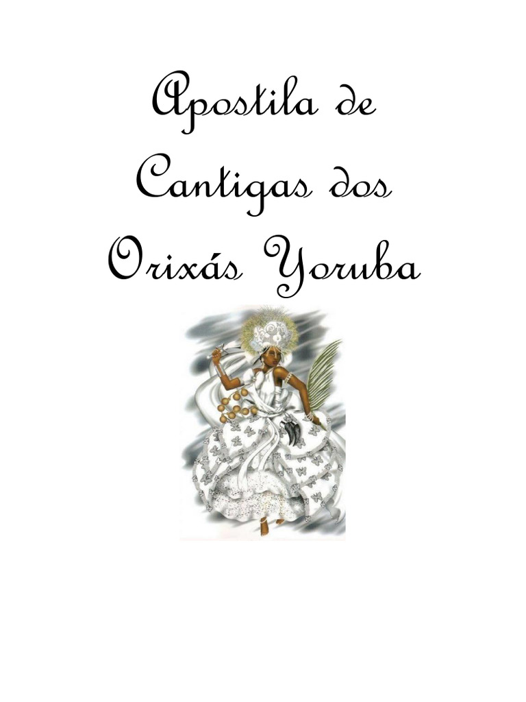 Apostila de Cantigas Dos Orixás Yoruba | PDF | Santeria | Divindades