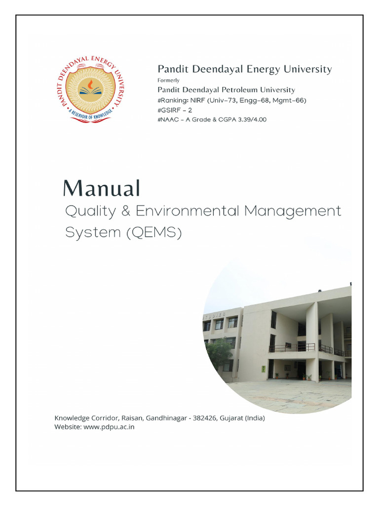 Quality & Environment Manual | PDF | Risk | Engineering
