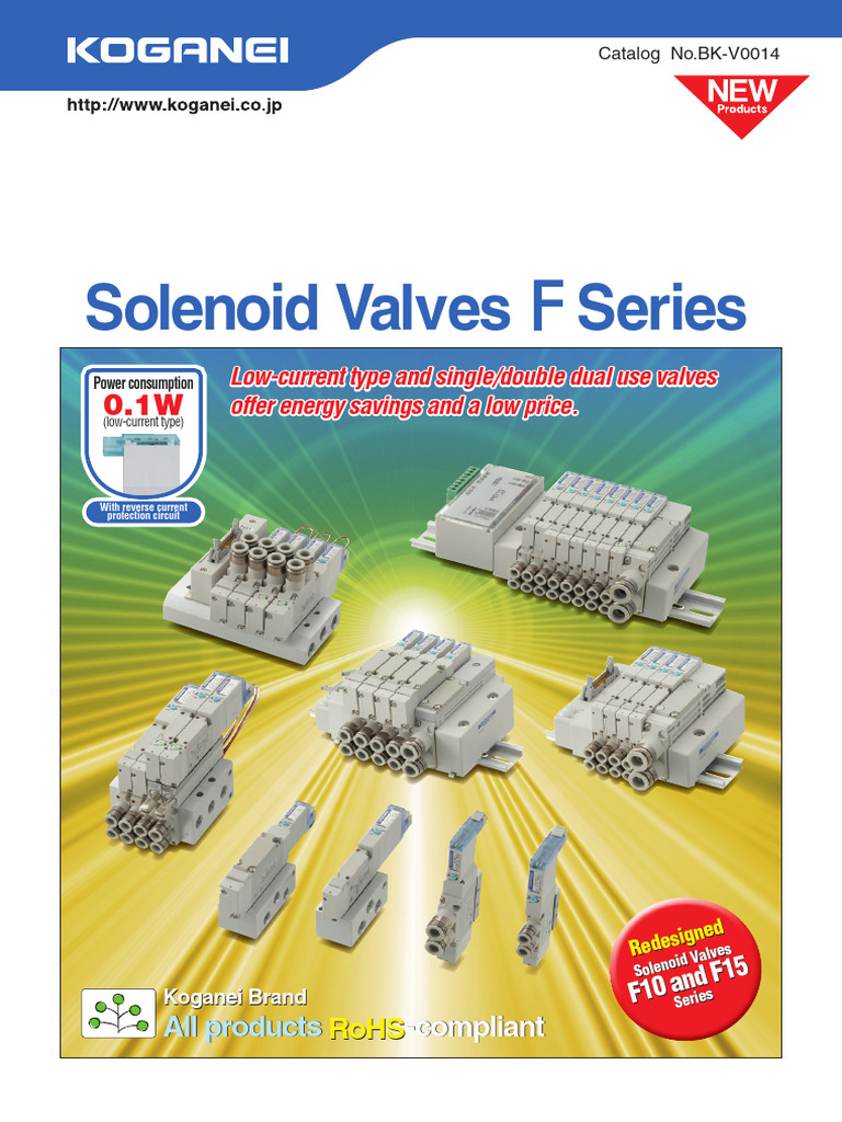 BK-V0014-1 Solenoid Valve F Series Ver1 E | PDF | Electrical Connector | Electrical Wiring