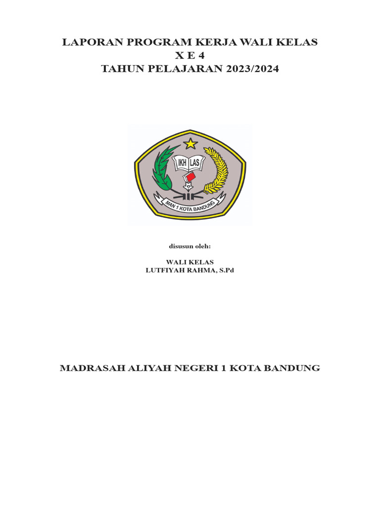 Program Wali Kelas 2023-2024 | PDF | Kesehatan Holistik