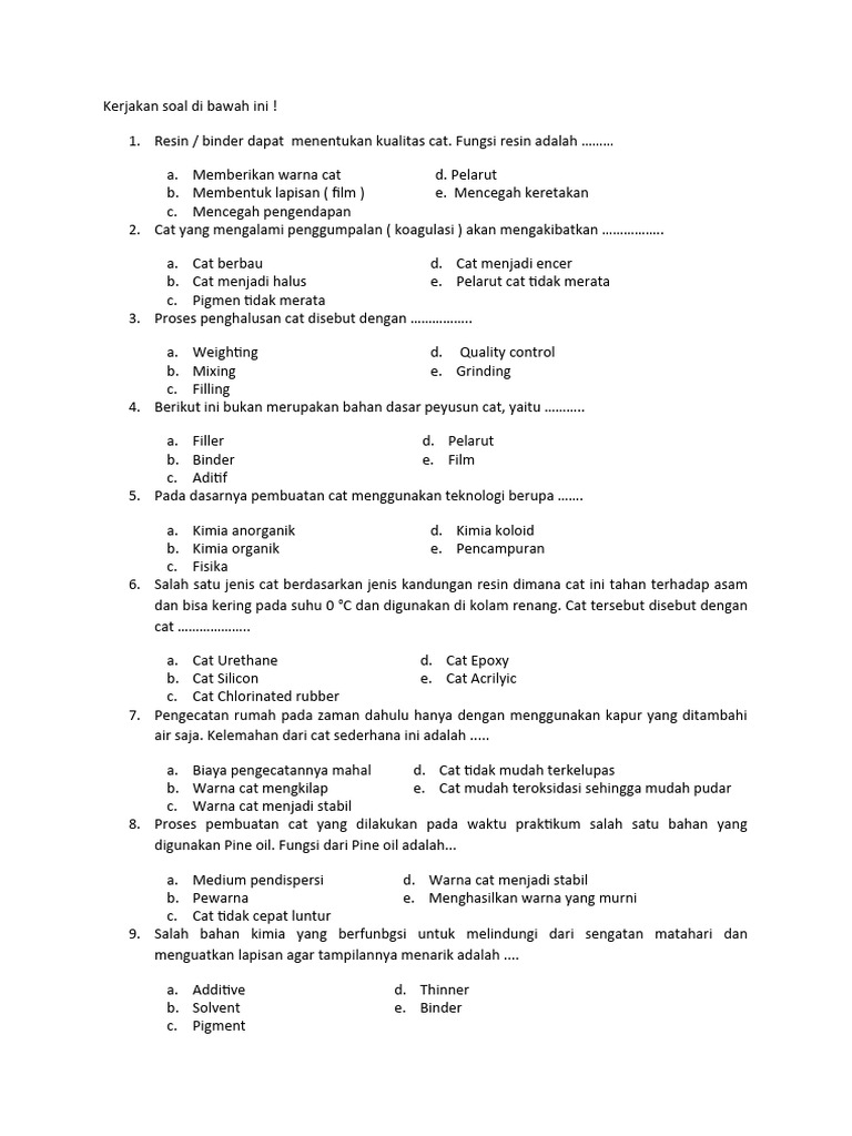 Soal Cat | PDF