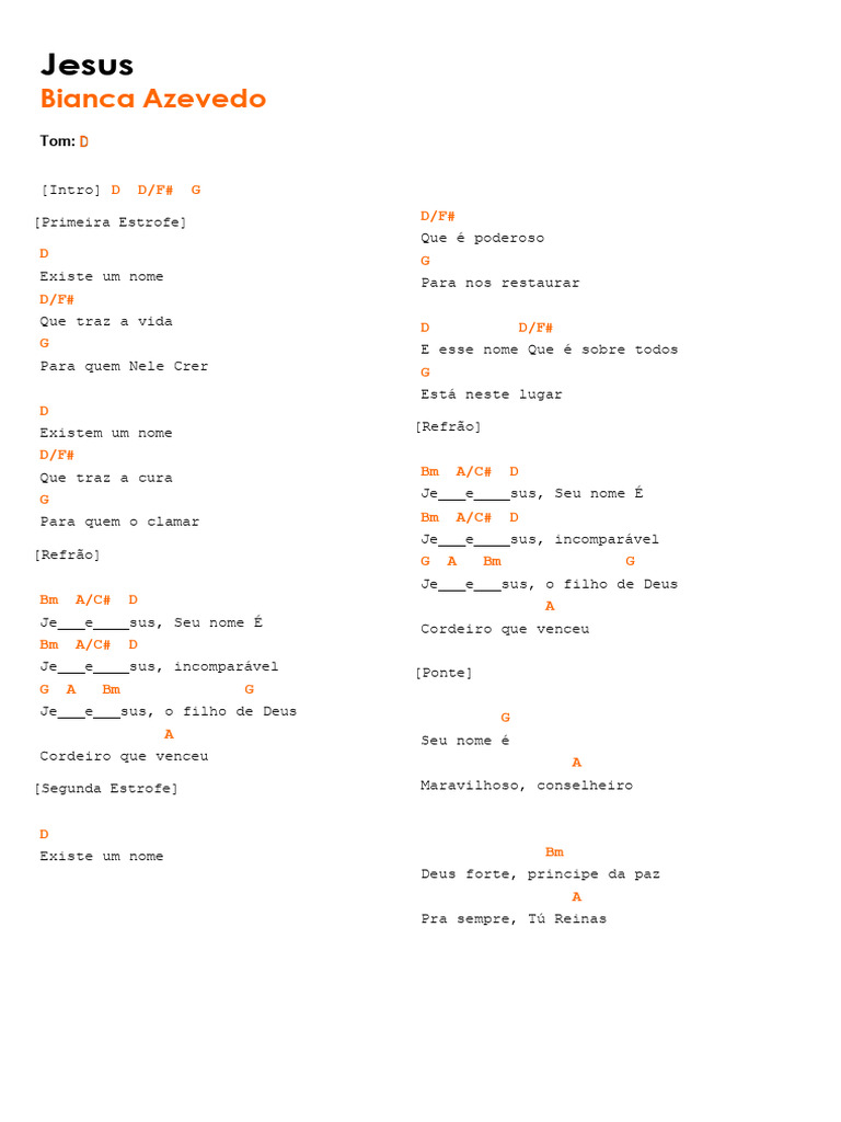 Bianca Azevedo - Jesus | PDF