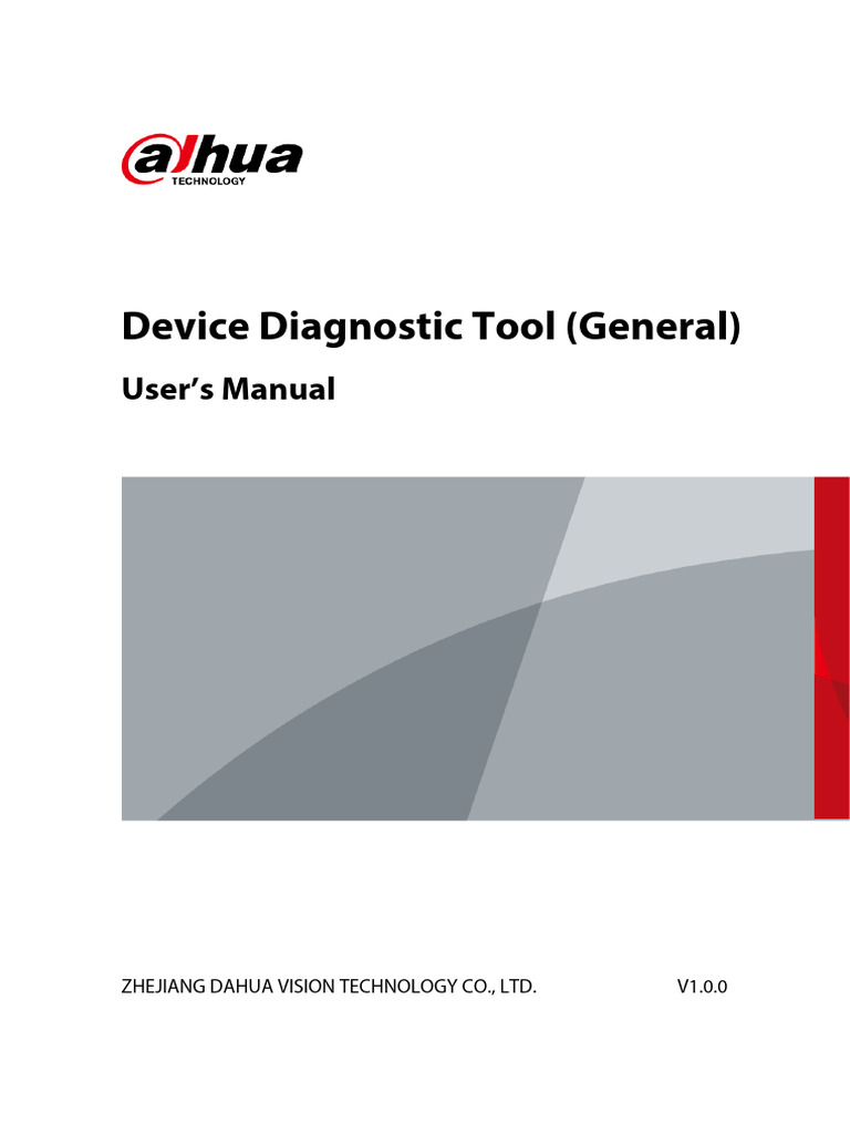 Dahua Device Diagnostic Tool Manual | PDF | Computer Network | Password