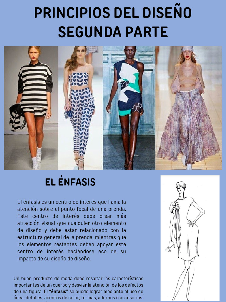 Principios del Diseño de Moda: Énfasis y Armonía | PDF