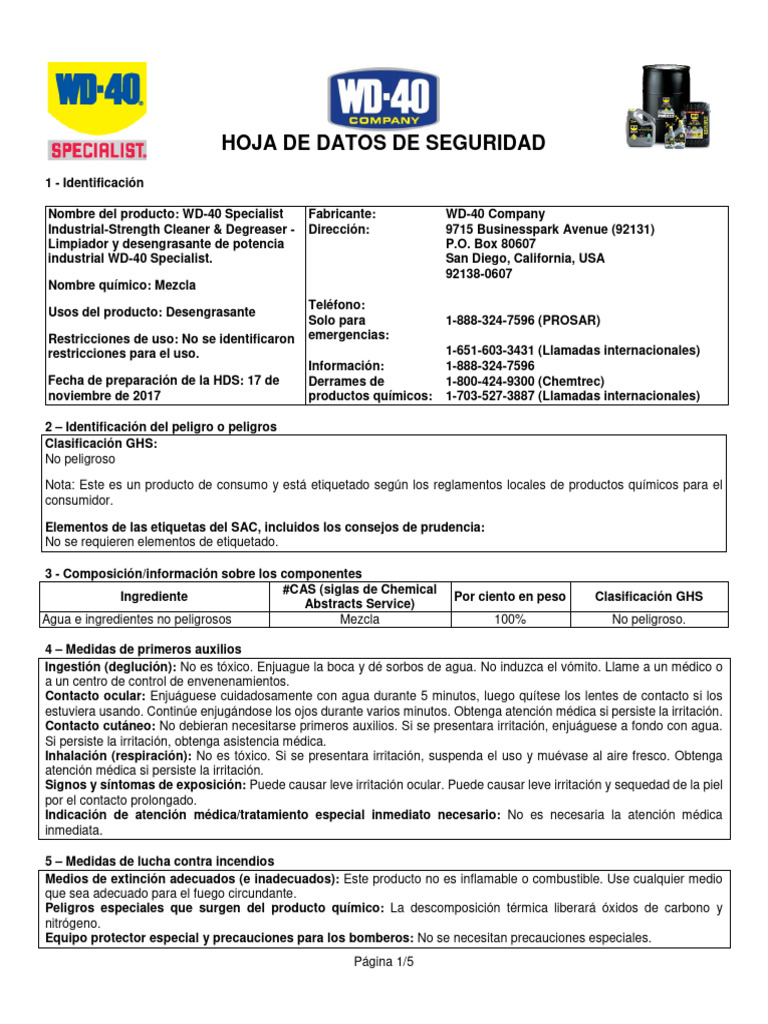 Material Safety Data Sheet MSDS 300356 | PDF | Agua | Toxicidad