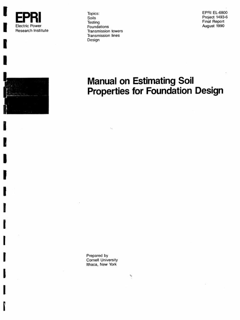 Epri Manual | Download Free PDF | Soil Mechanics | Strength Of Materials