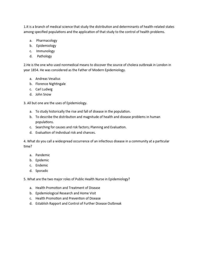 CHN Semi Finals Questionnaire | PDF | Nursing | Family