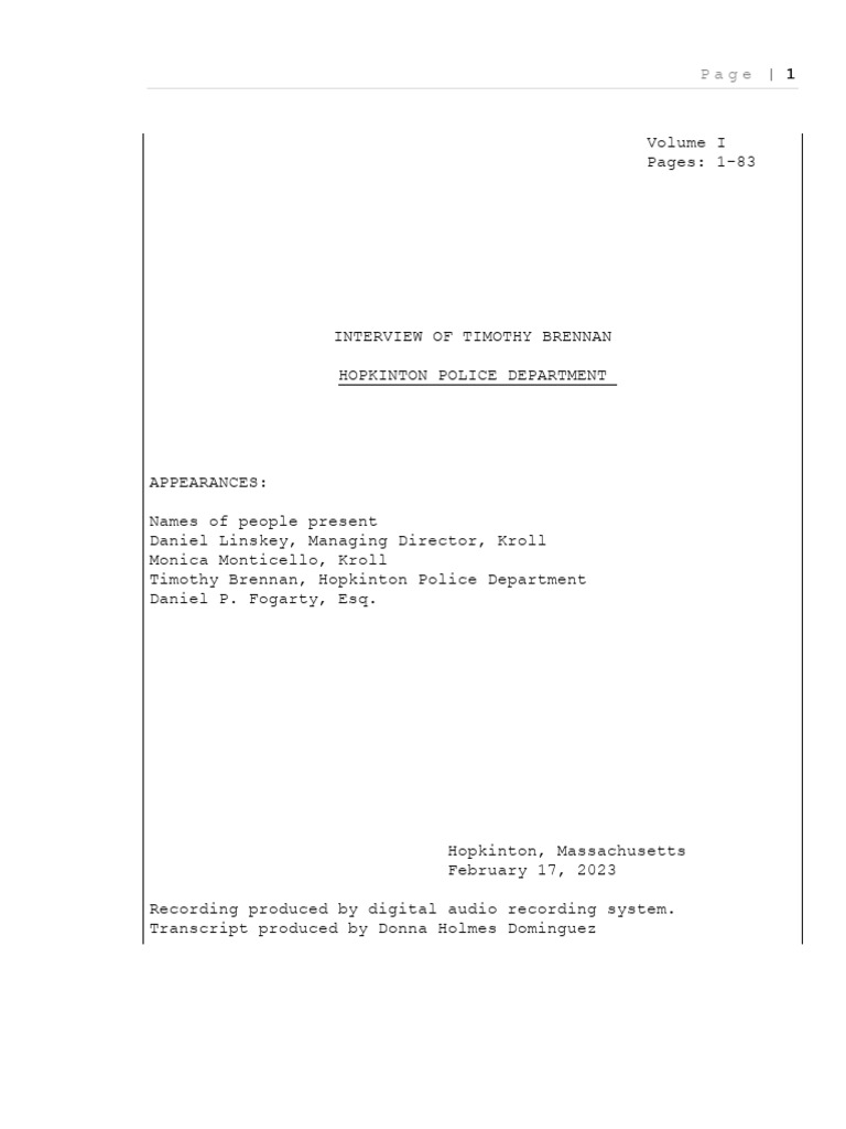 Timothy Brennan Interview Transcript | PDF