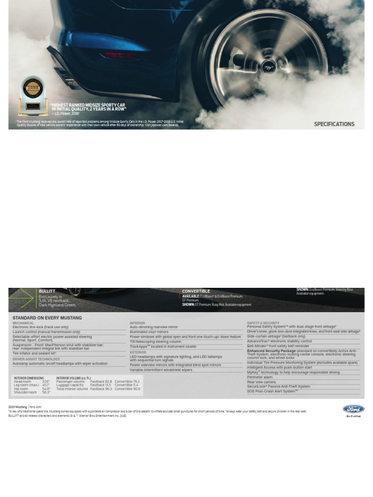 Details and Information For The New Generation Stang | PDF | Vehicle ...