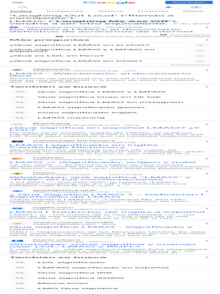 Que Significa Lmao - Buscar Con Google | PDF