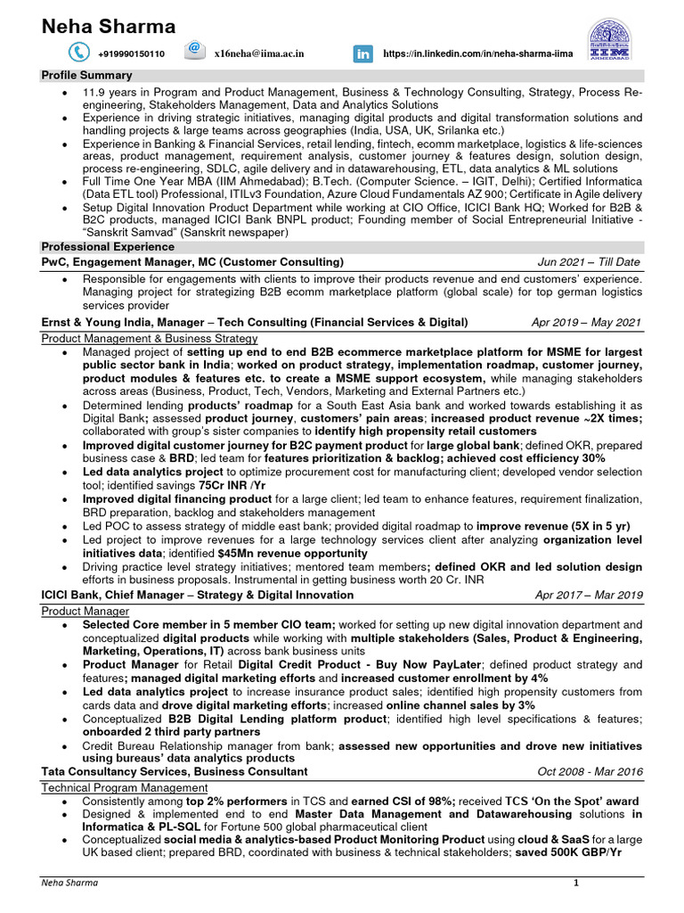 Neha Sharma FS | Download Free PDF | Marketing | Analytics