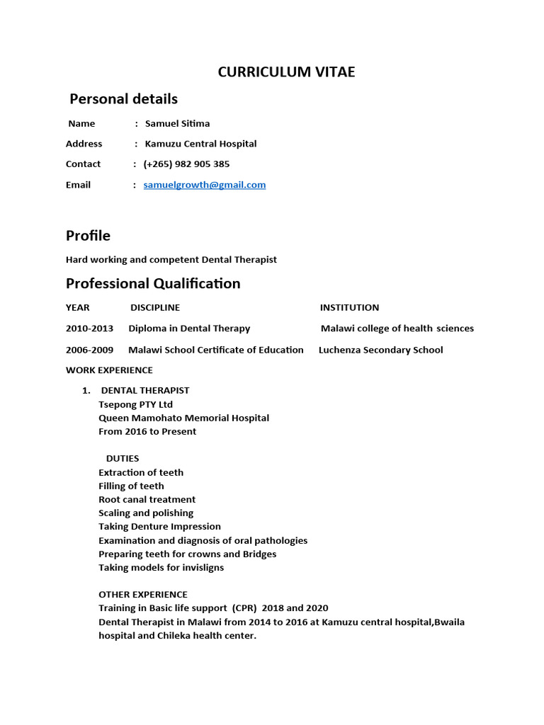 Sam New CV | PDF