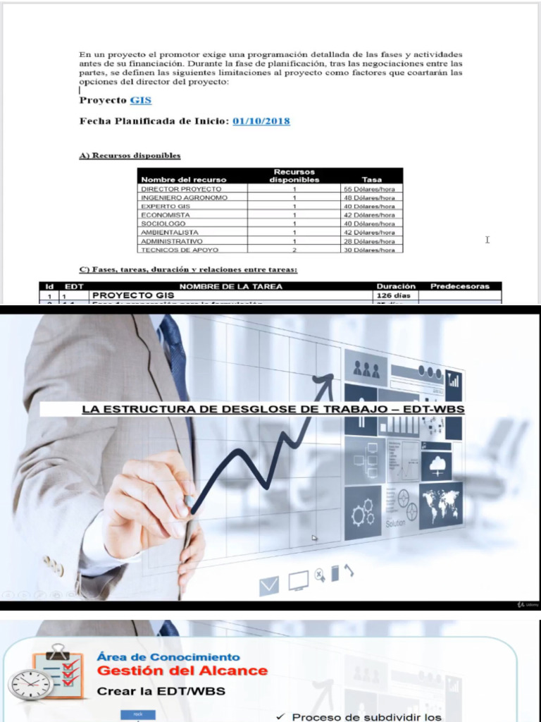 Presentación Curso Project Avanzado | PDF