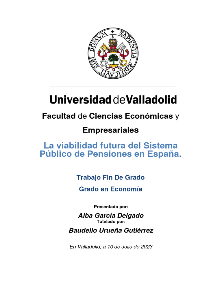 TFG e 1877 | PDF | Pensión | Jubilación