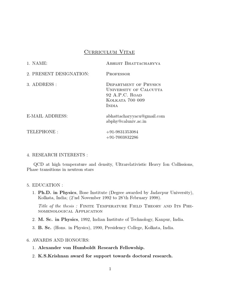 Abhijit-B | PDF | Matter | Hadron