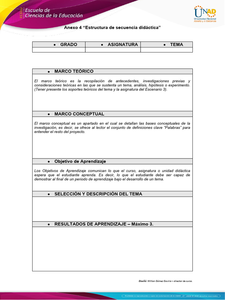 Estructura De La Secuencia Didáctica Pdf Evaluación Aprendizaje