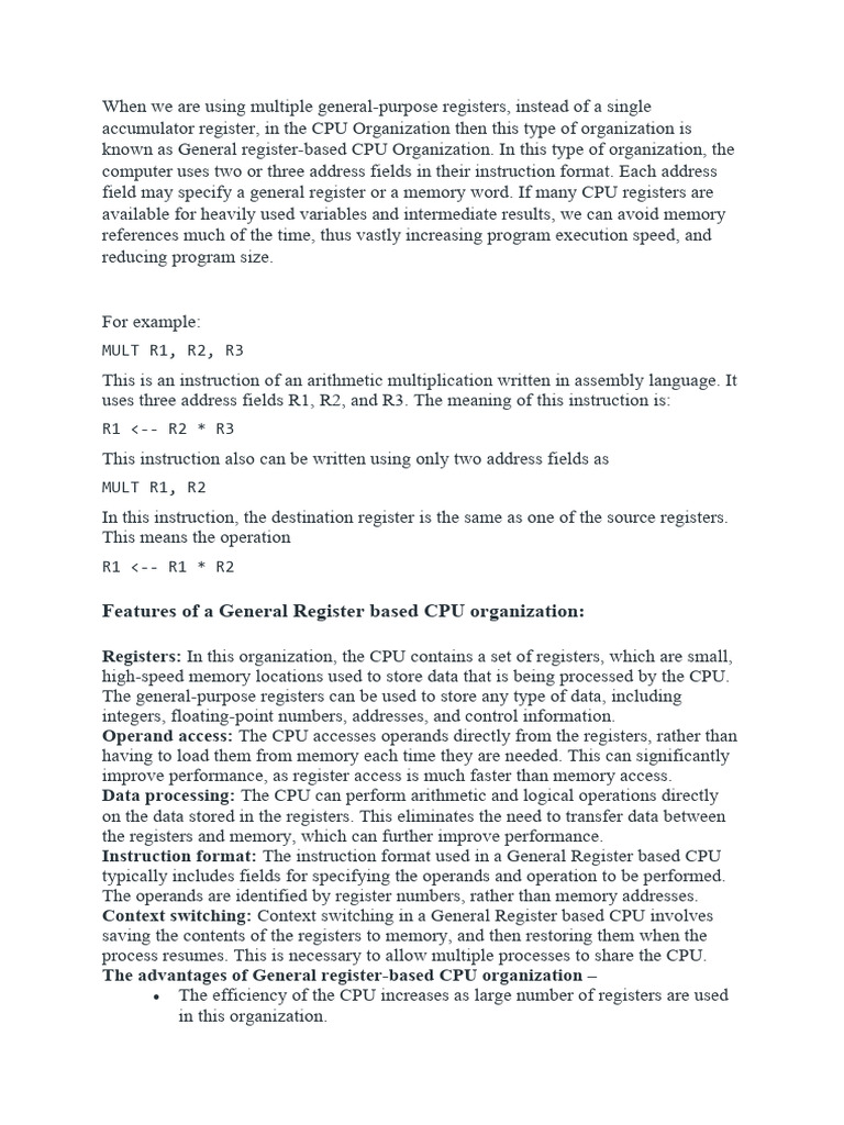 Coa LMR | PDF | Central Processing Unit | Computer Programming Coa LMR | PDF | Central Processing Unit | Computer Programming