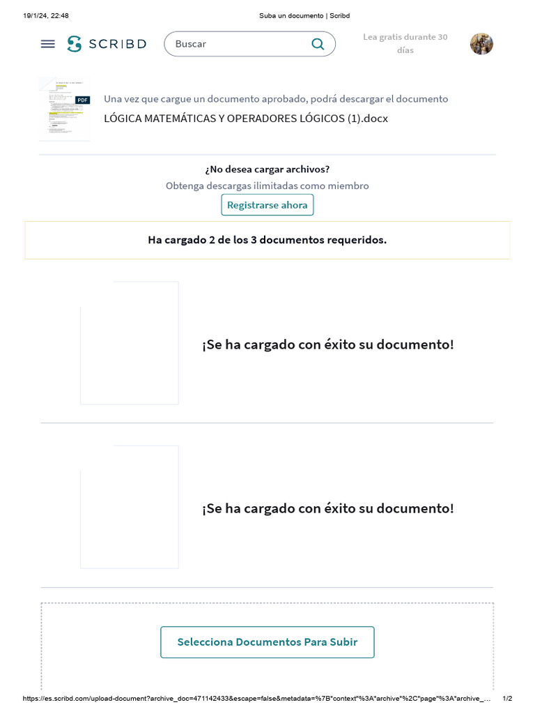 Suba Un Documento - Scribd | PDF | Scribd | Informática