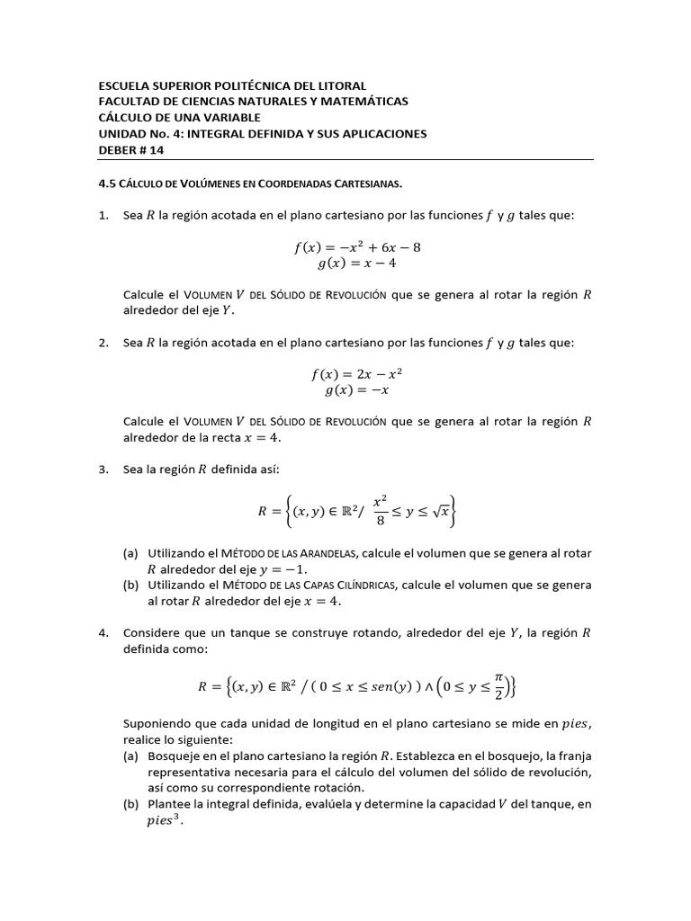 2023 II Pao Cuv Deber 14 | PDF | Curva | Física Matemática