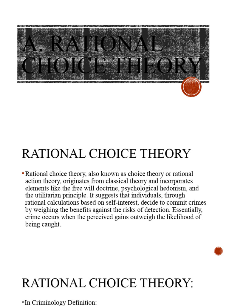 Rational Choice Theory | Download Free PDF | Rationality ...