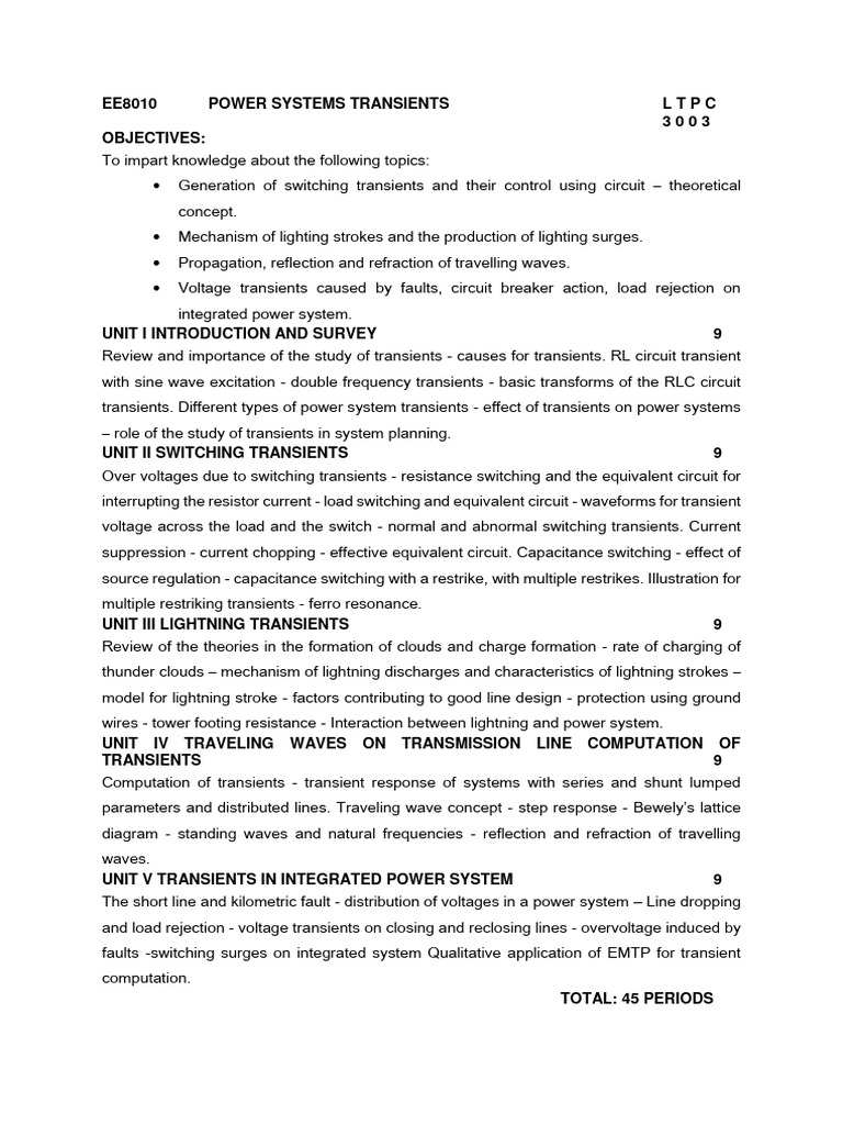 PST Syllabus | PDF | Electrical Network | Resonance