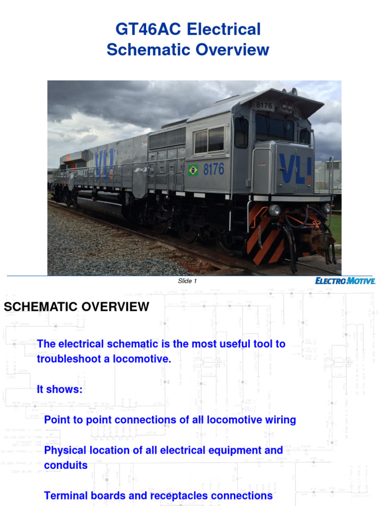 GT46AC Electrical Schematic Overview | PDF | Switch | Power Engineering