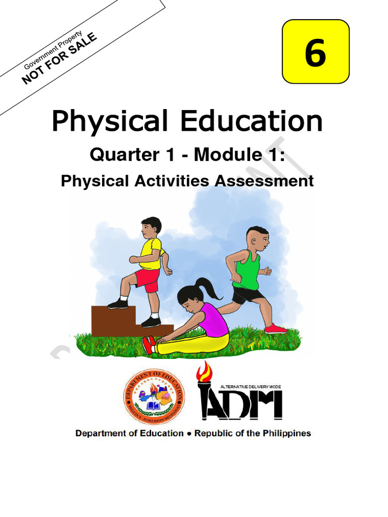 PE6 Q1 Mod1 PhysicalActivitiesAssessment v5 | PDF | Multiple Choice | Physical Fitness