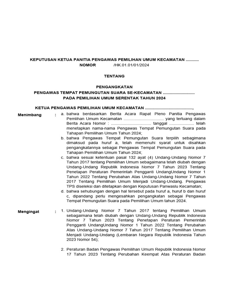 Draf SK PTPS 2024 | PDF