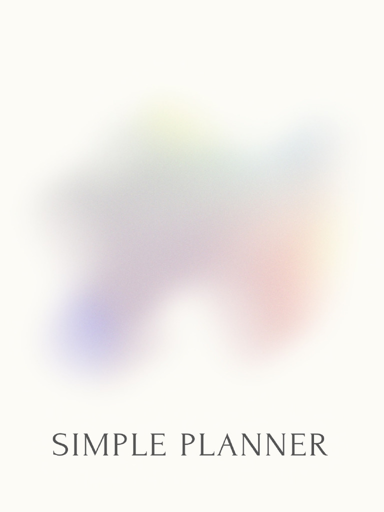 Simple Planner | PDF
