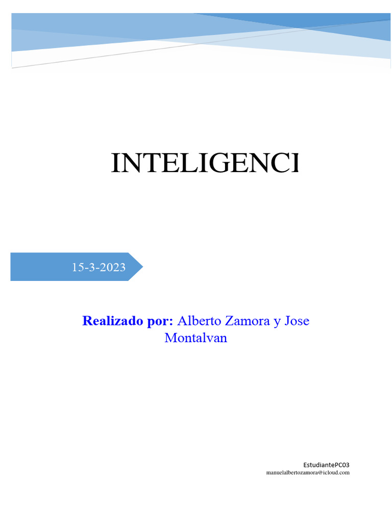 Int Art | PDF | Inteligencia artificial | Inteligencia (IA) y semántica