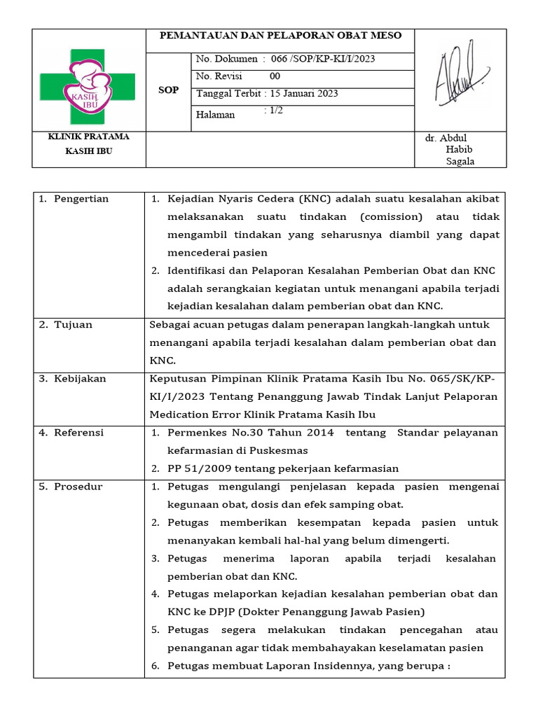 Sop Meso | PDF | Sains & Matematika