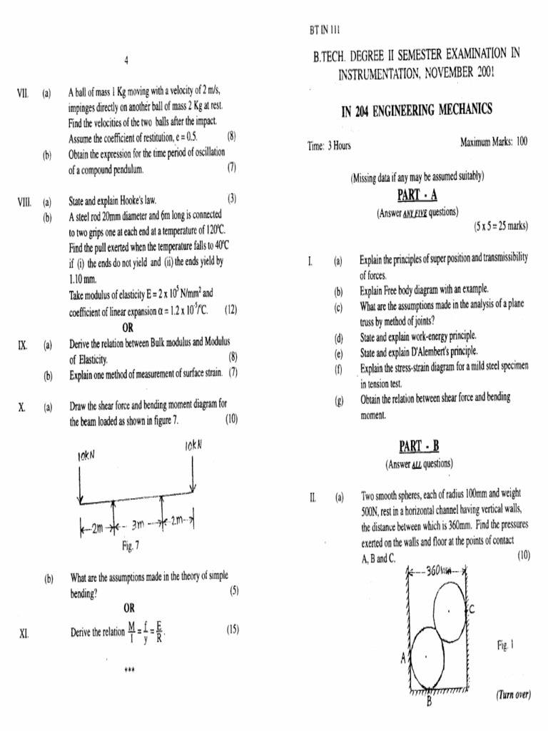 Engineering Mechanics 2001 | PDF