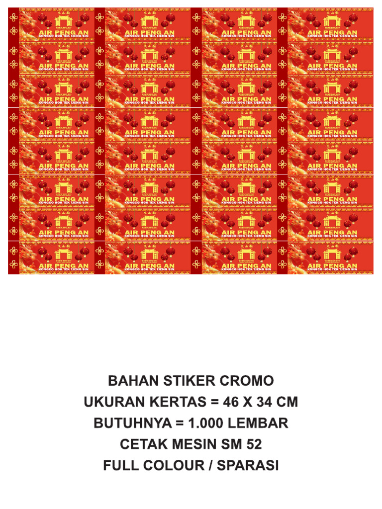 Stiker Air Peng An Untuk Cetak | PDF