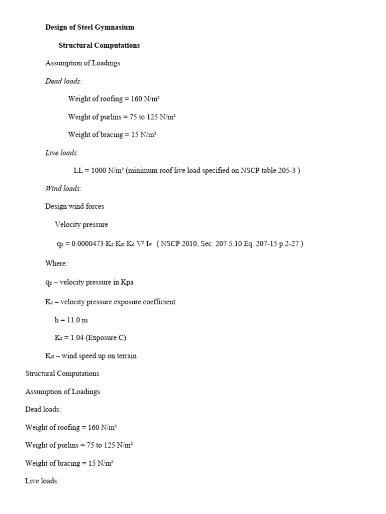 Conso Structural Computation Pdf Truss Structural Load