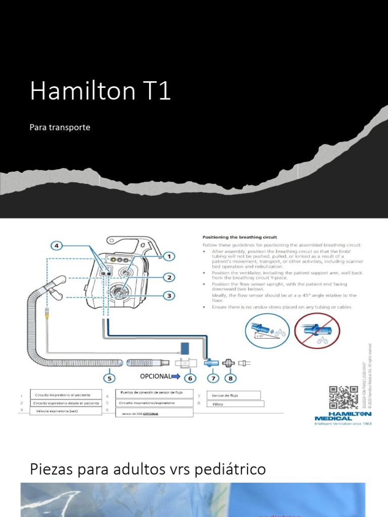 Respirador Hamilton T1 para Transporte | PDF